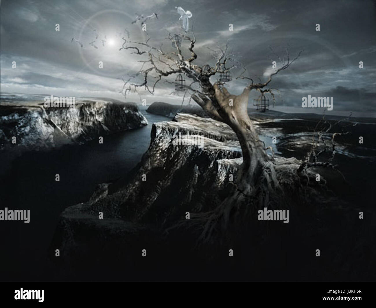 This artwork symbolizes the journey towards enlightenment or knowledge ...