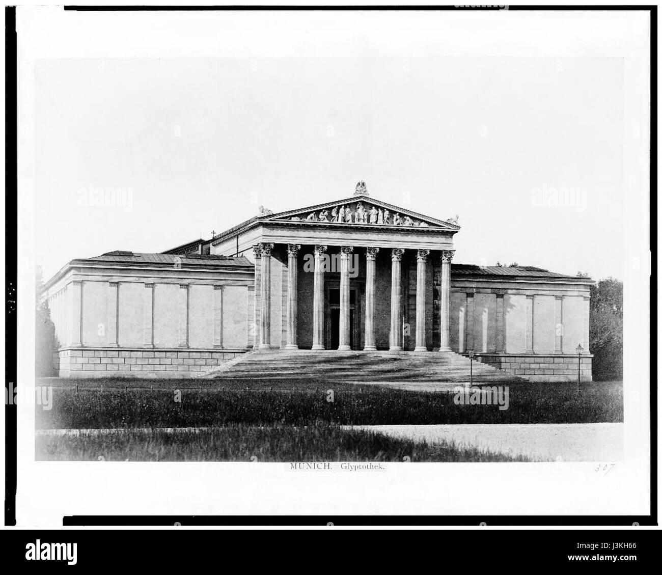 The Glyptothek, a museum in Munich, Germany, was built in the early ...