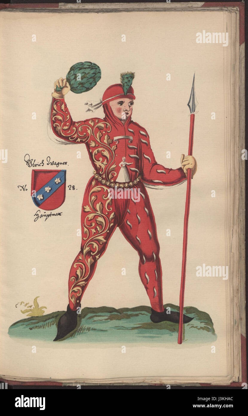 The 'Hamburg Schembartbuch' is a medieval manuscript from Hamburg ...