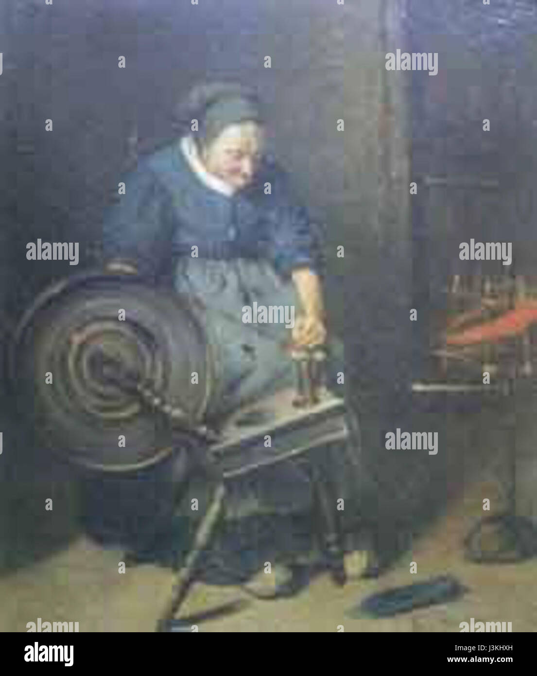 The Hanrath spinnewiel is a historical spinning wheel used for textile ...