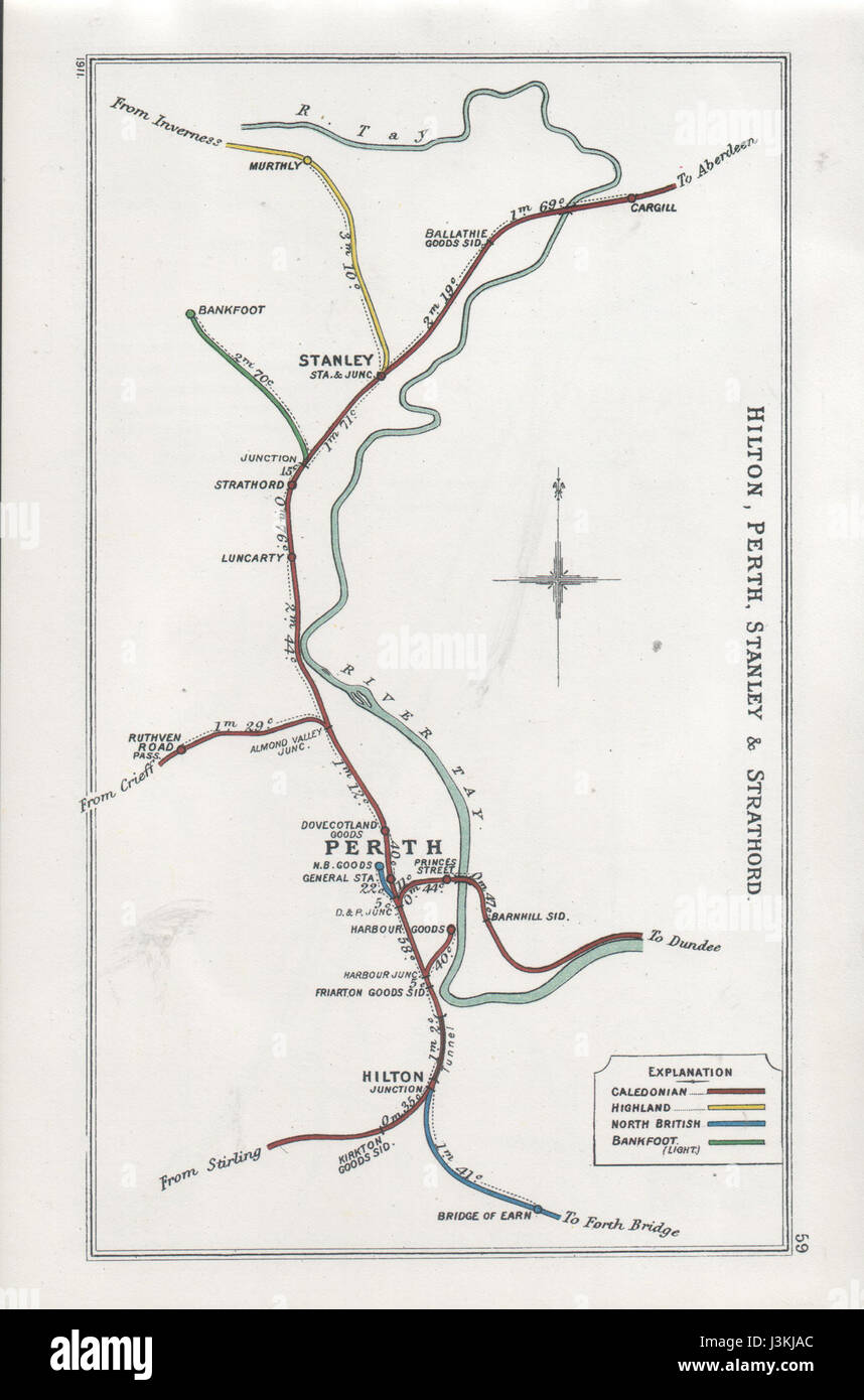 Perth map hi-res stock photography and images - Alamy