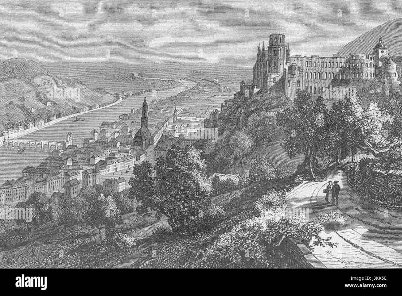 Heidelberg in germany Black and White Stock Photos & Images - Alamy