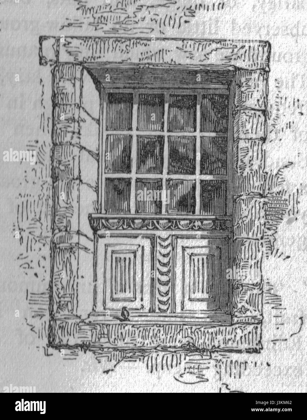 Half Glazed Window 17th Century Stock Photo - Alamy