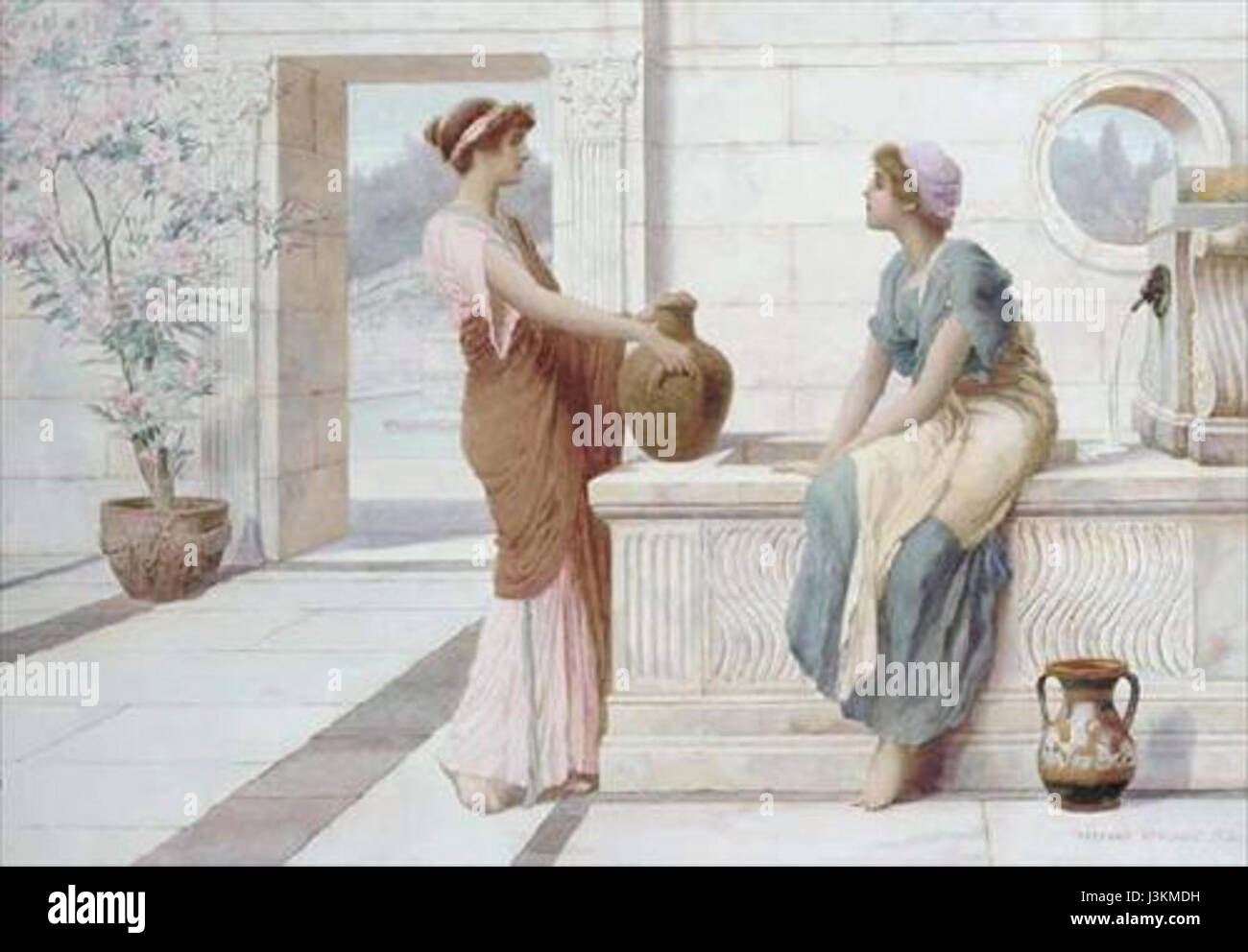 Henry Ryland was an English artist known for his paintings. 'Gossip ...