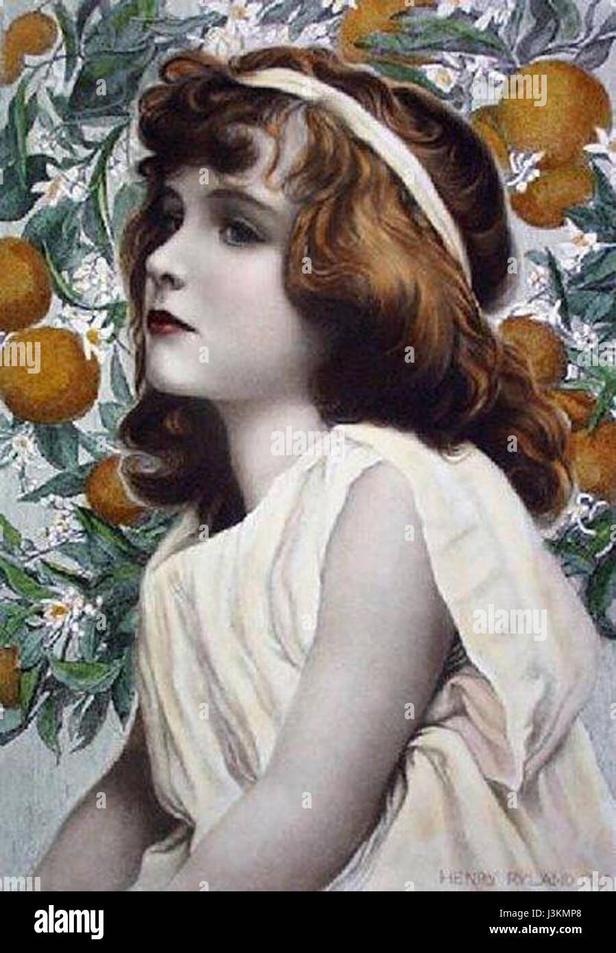 Henry Ryland's 'Florimel' is an artwork that features a figure in a ...