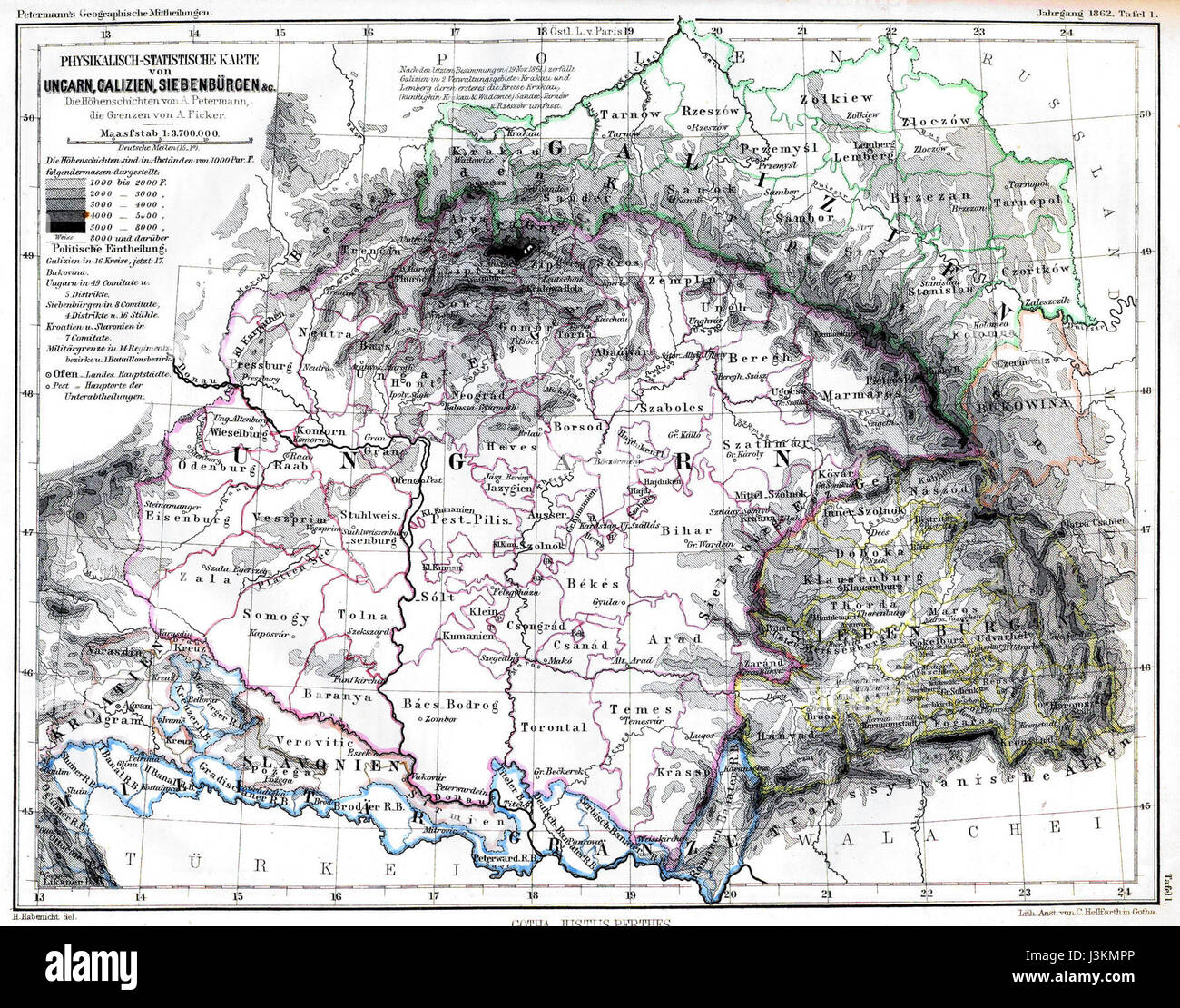 Old map of transylvania hi-res stock photography and images - Alamy