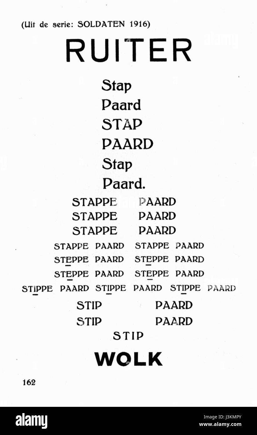 I.K. Bonset's 1916 work, titled 'Ruiter', presents a piece of early ...