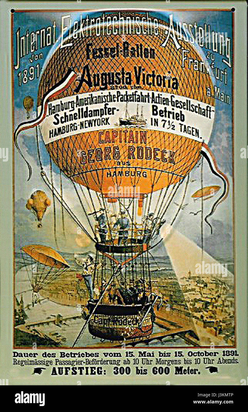 The International Exposition of 1891 in Frankfurt showcased ...