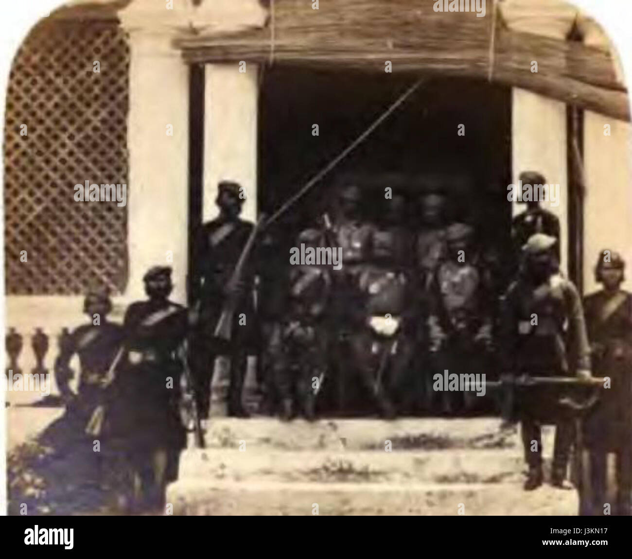 This historical illustration depicts the Hyderabad Contingent Cavalry ...