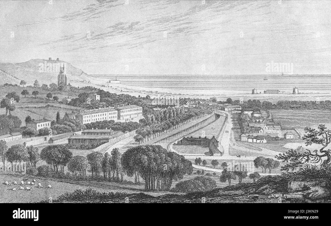 View views in england english british britain Black and White Stock ...