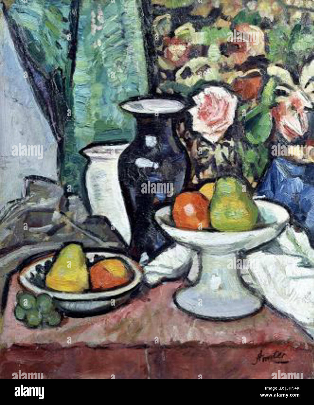 'Hunter Still Life' presents a traditional still-life painting ...