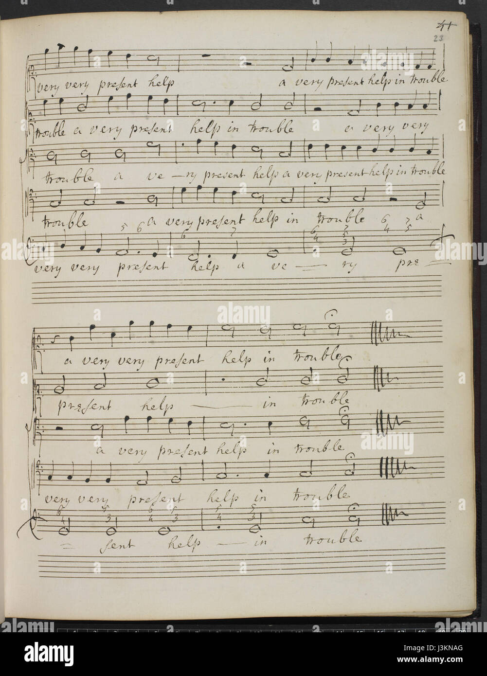 Henry Aldrich God is our hope and strength. (BL Add MS 17842 f. 23r ...