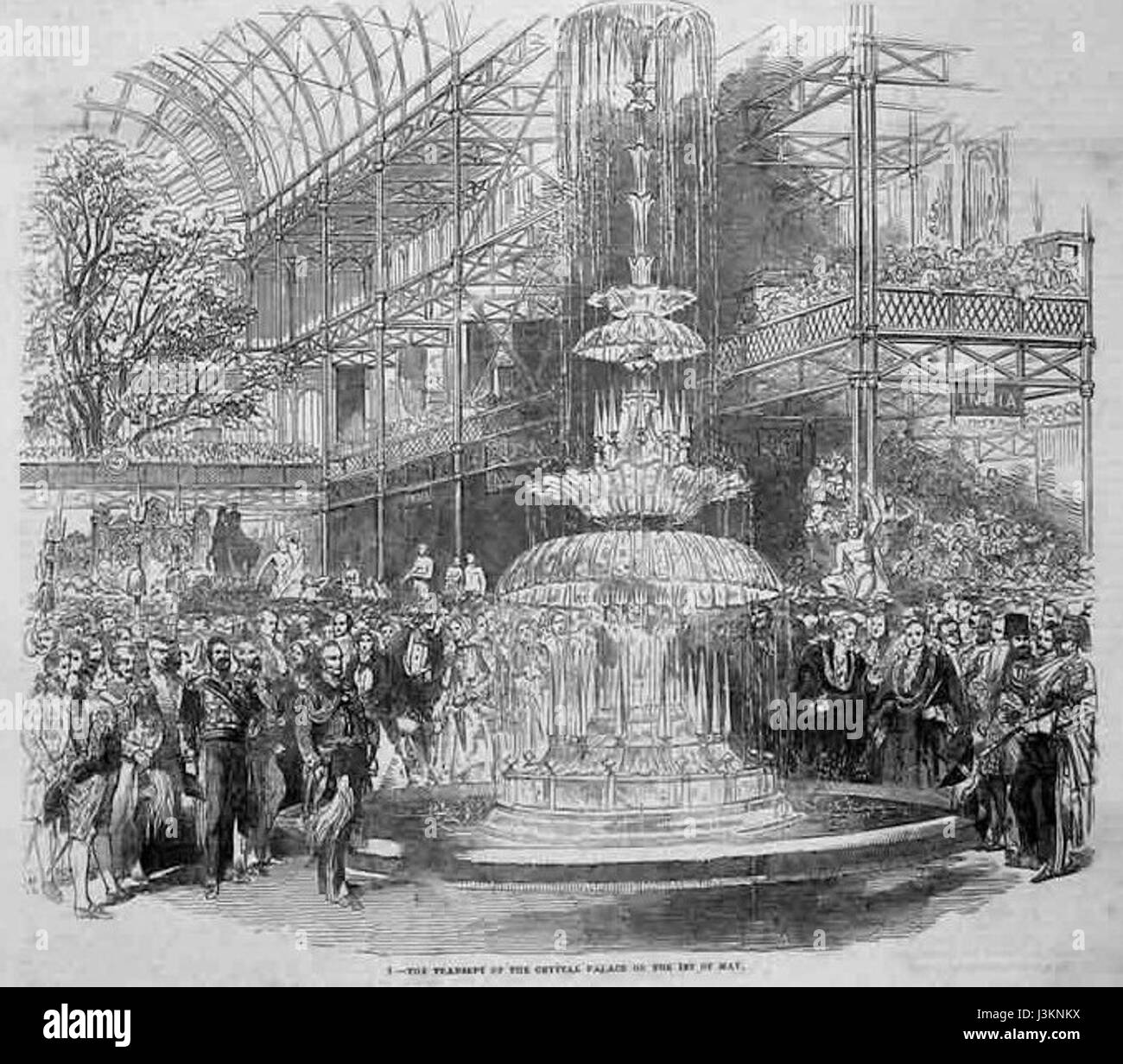 The Great Exhibition fountain, created for the 1851 Great Exhibition in ...