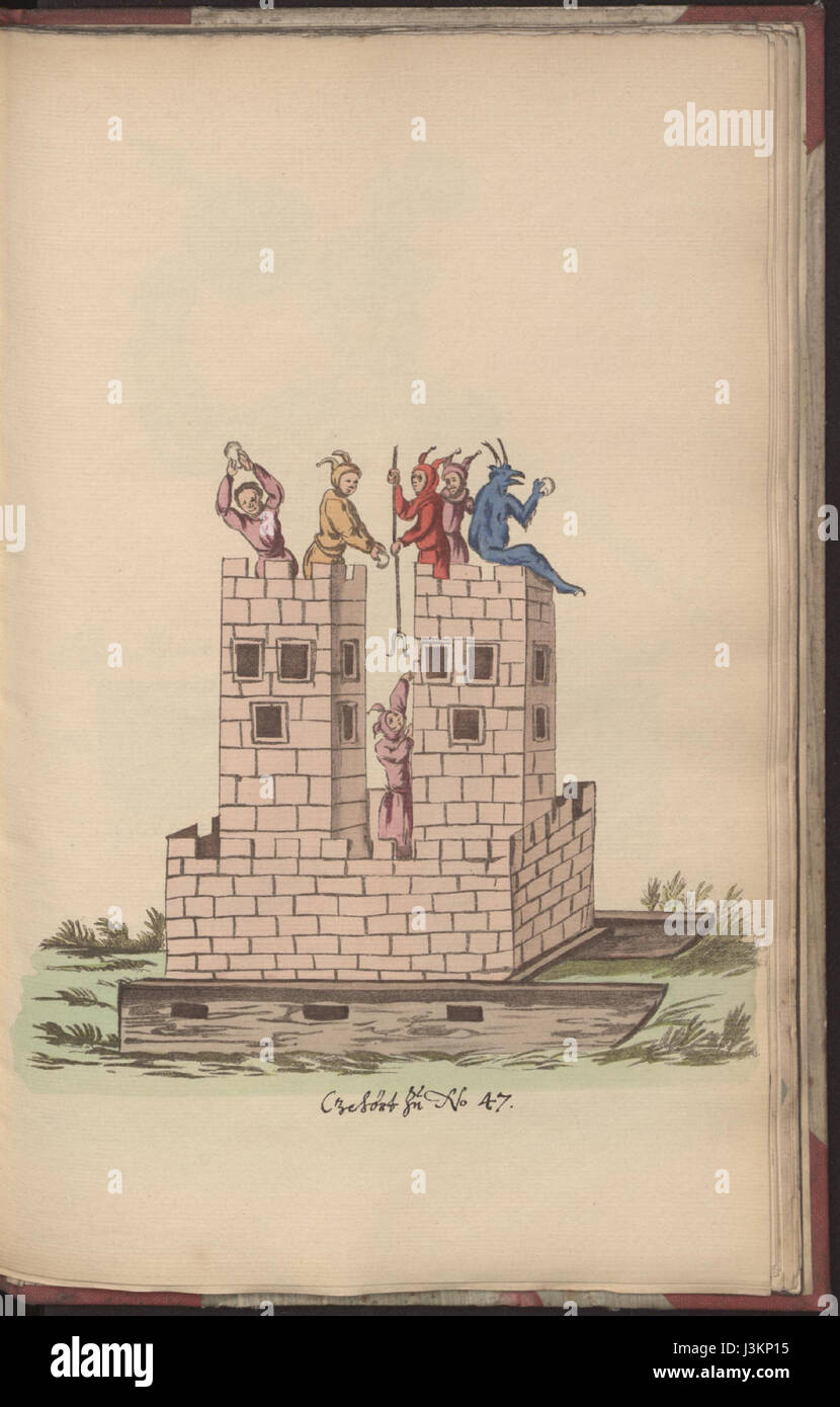 The 'Hamburg Schembartbuch' is a medieval manuscript containing ...