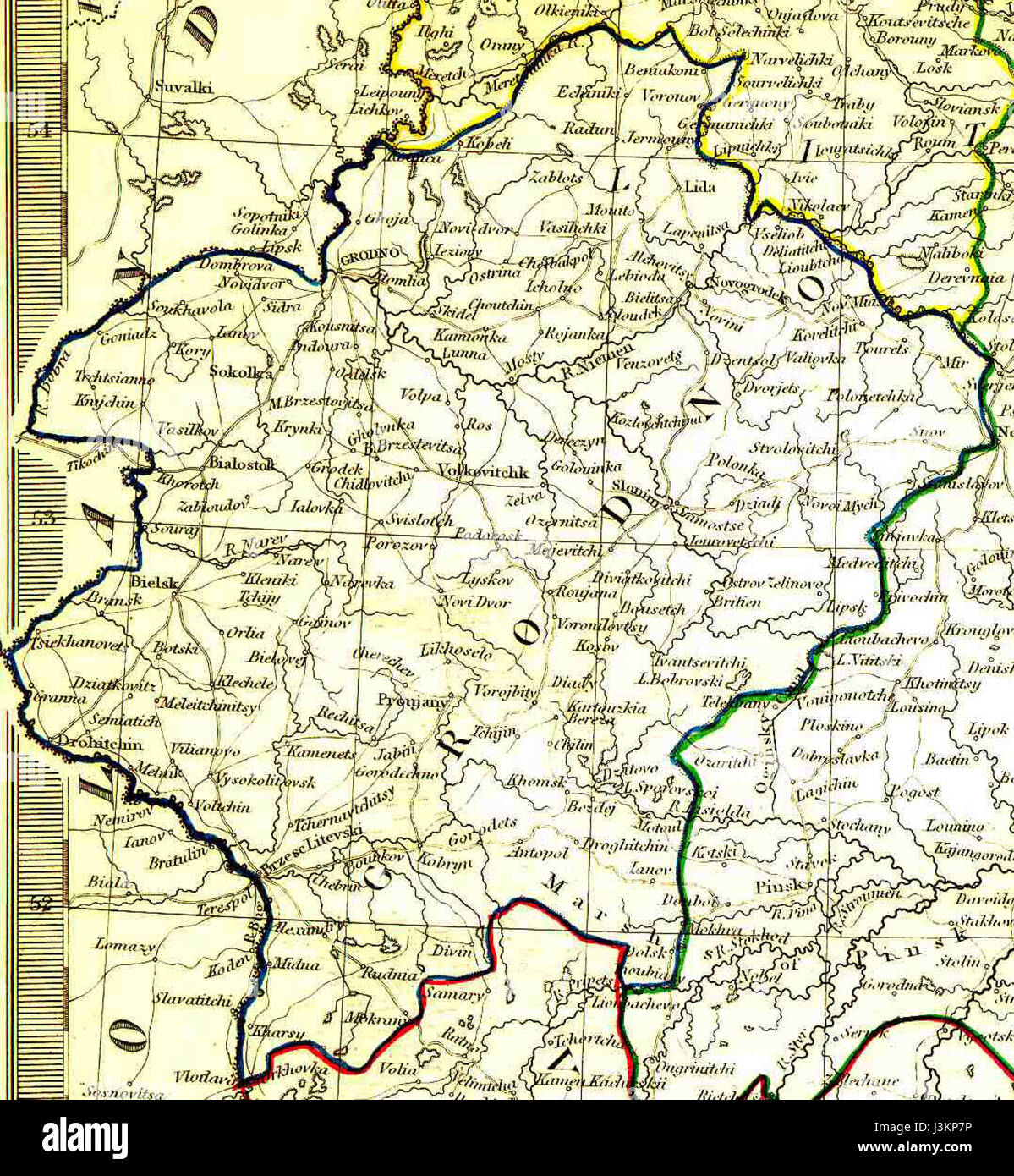 Old map of grodno hi-res stock photography and images - Alamy