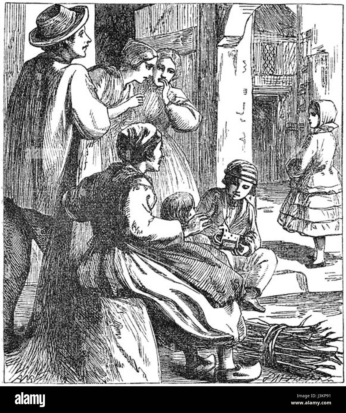 Girl Who Trod on the Loaf 1 Stock Photo - Alamy