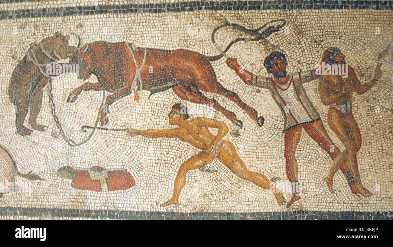 Ancient roman gladiators mosaic hi-res stock photography and images - Alamy