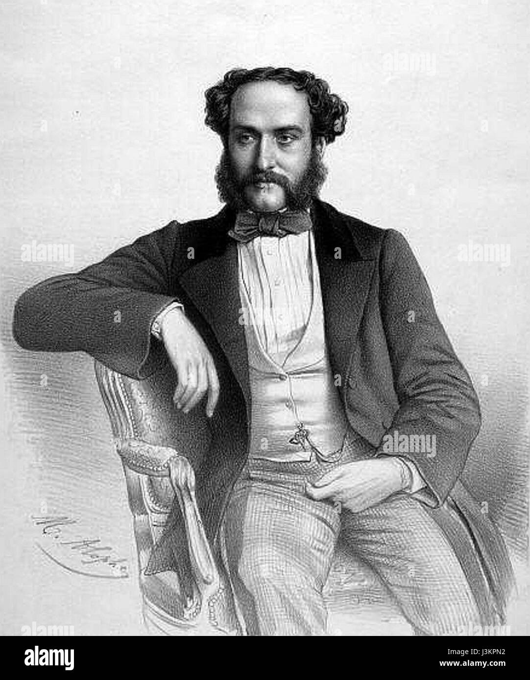 Georges Mathias par Marie Alexandre Alophe Stock Photo - Alamy