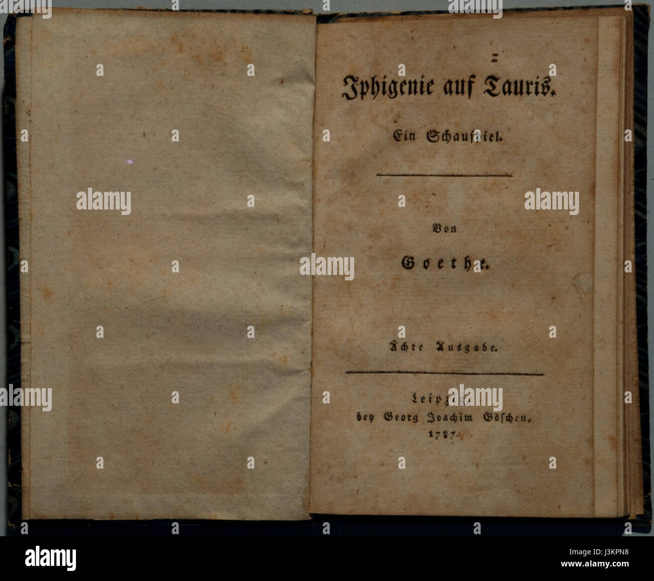 The 1790 first edition of Goethe's 'Iphigenie' is a significant work in ...