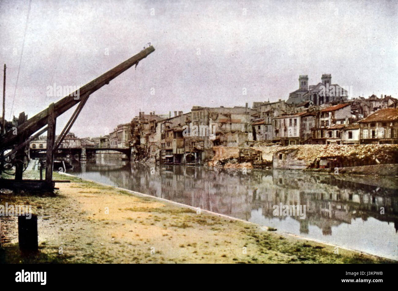 This image captures the historical landscape of Verdun, located in the ...