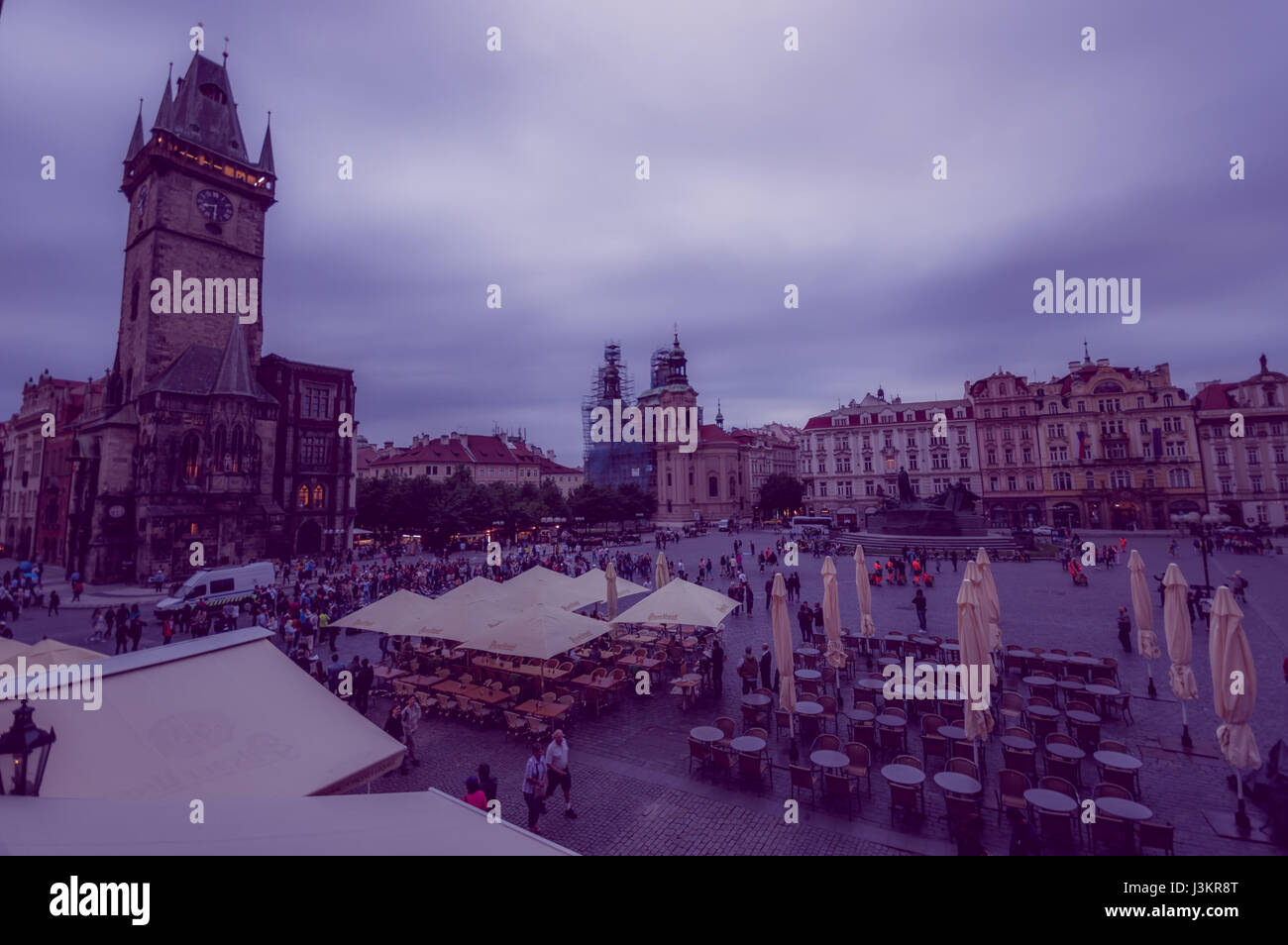 Prague, Czech Republic - 13 August, 2015: Great overview of beautiful ...