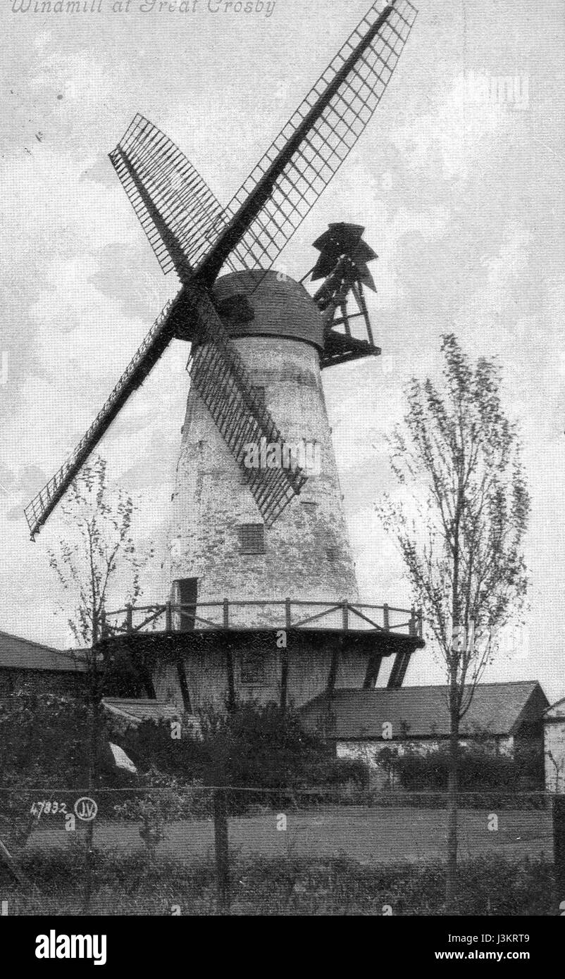 Great Crosby windmill Stock Photo - Alamy