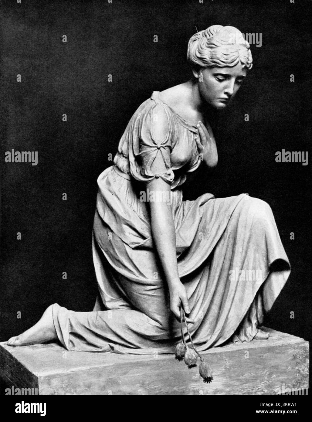 Hans Dammann kniende Trauernde Stock Photo - Alamy