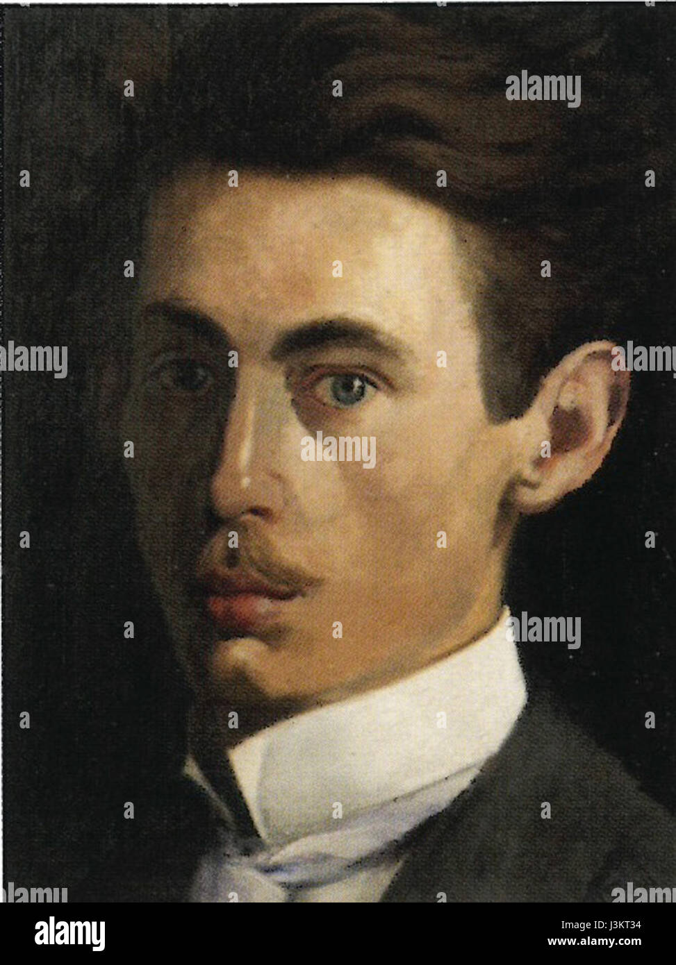 Hermann Beul Selbstportrait1 Stock Photo - Alamy