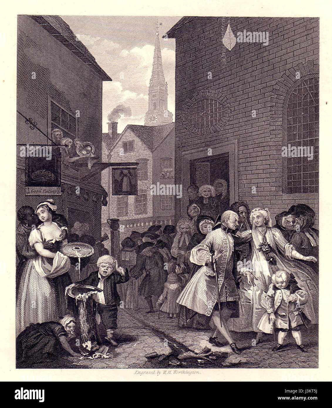 This artwork by William Hogarth, an English painter and engraver ...