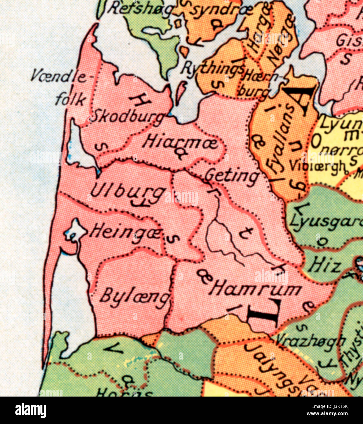 This image, depicting Hardsyssel in Denmark during medieval times ...