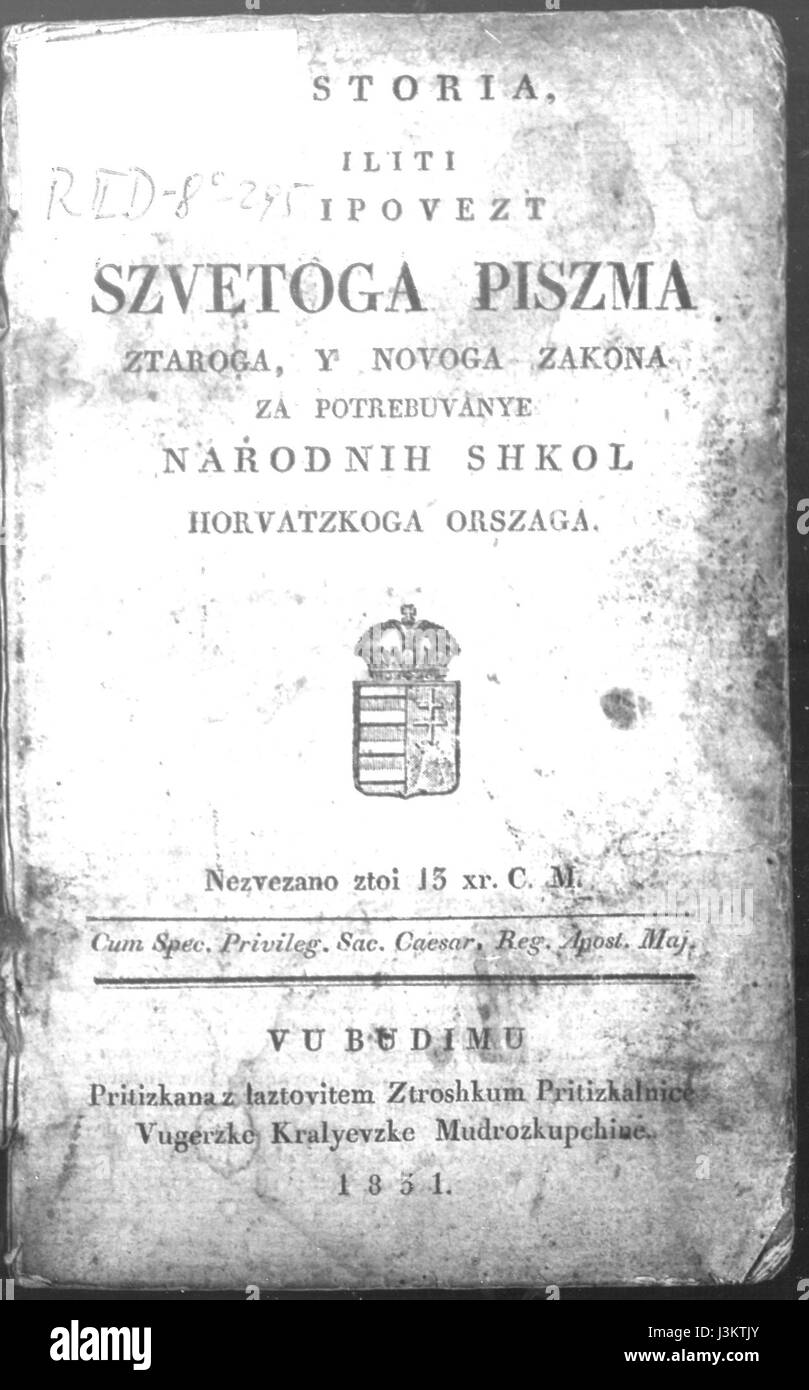 *Historia iliti pripovezt Szvetoga Piszma* is a historical text from ...