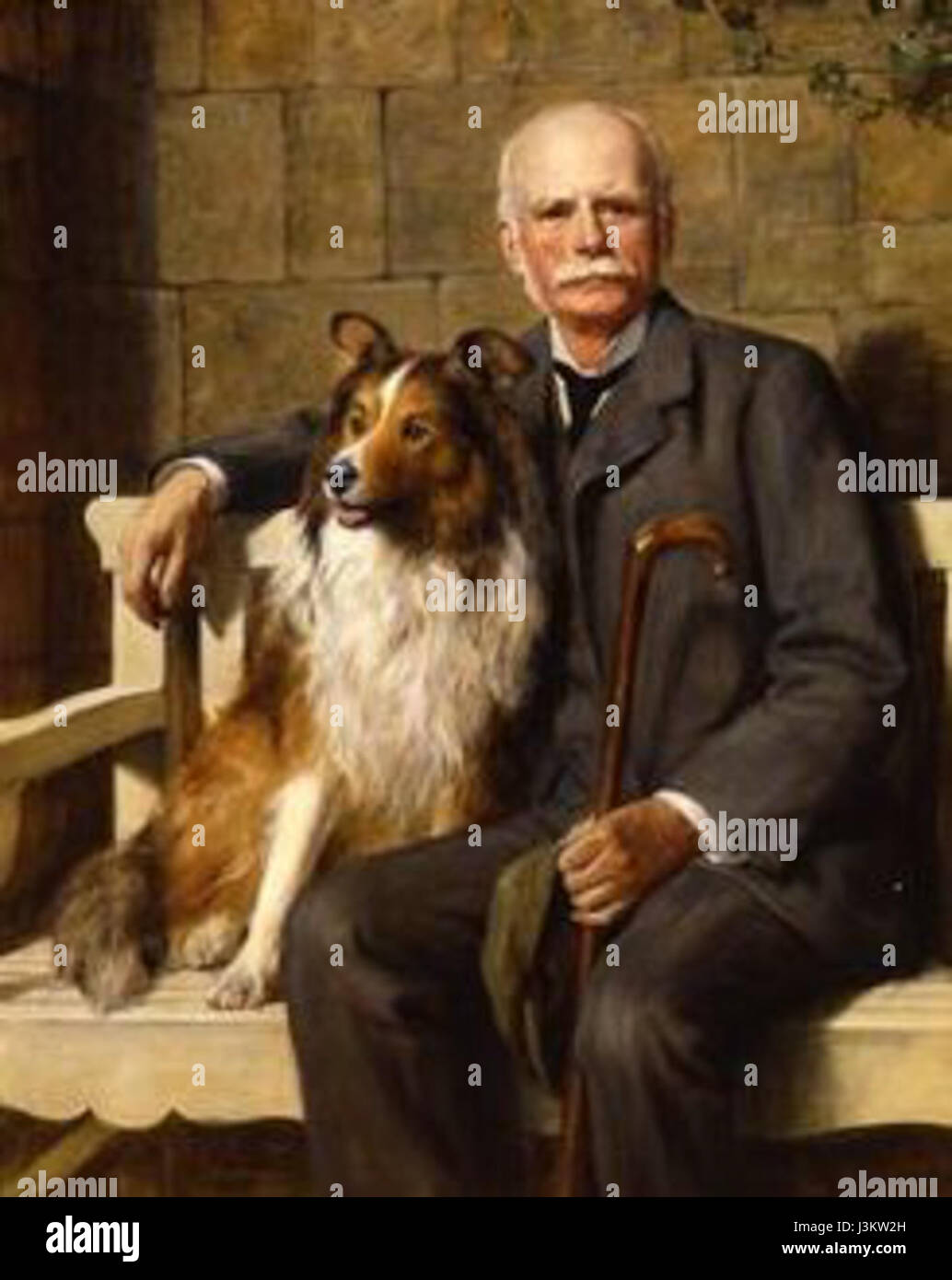 This is a portrait of Hon. Mark Rolle, painted by John Collier. The ...