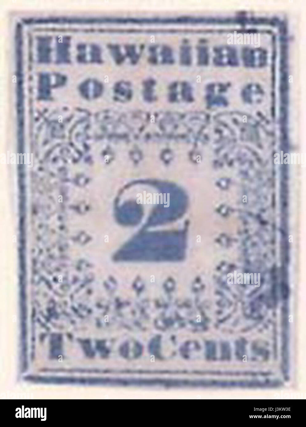 Hawaii stamp 2c 1851 Stock Photo - Alamy