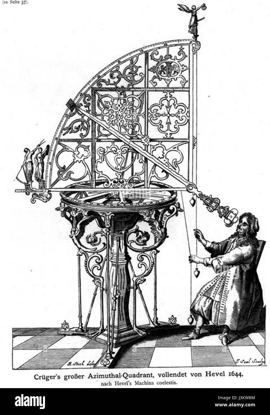The Hevelius Quadrant is an astronomical instrument designed by ...
