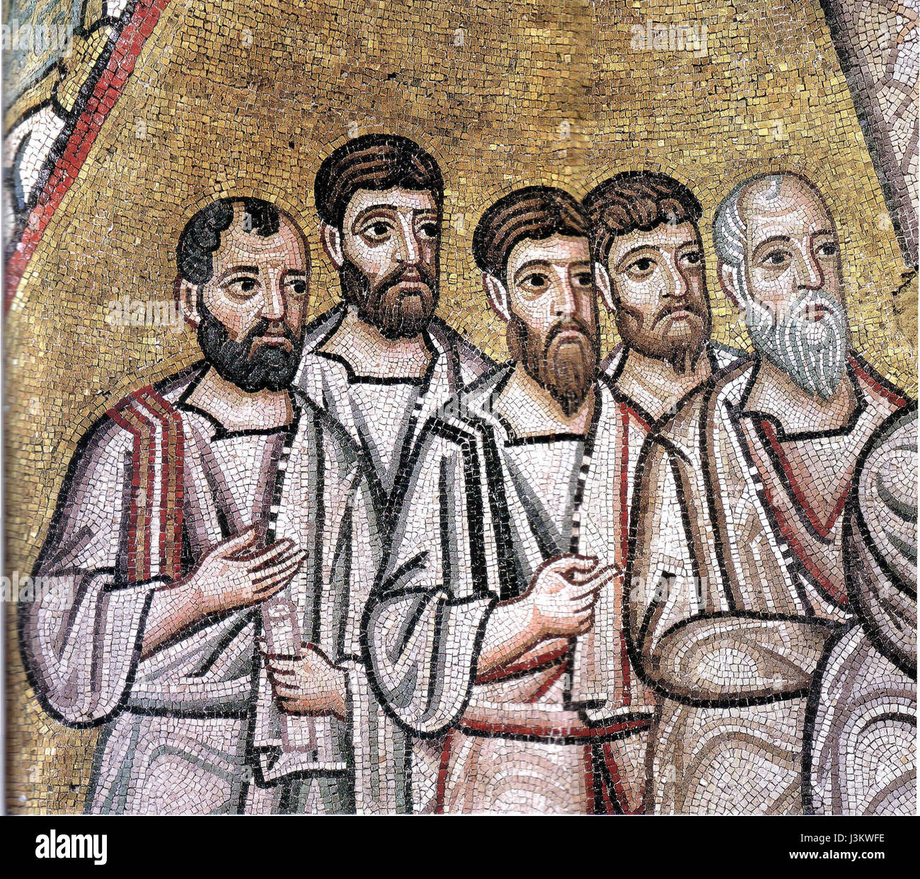 The Hosios Loukas narthex south wall features a significant Byzantine ...