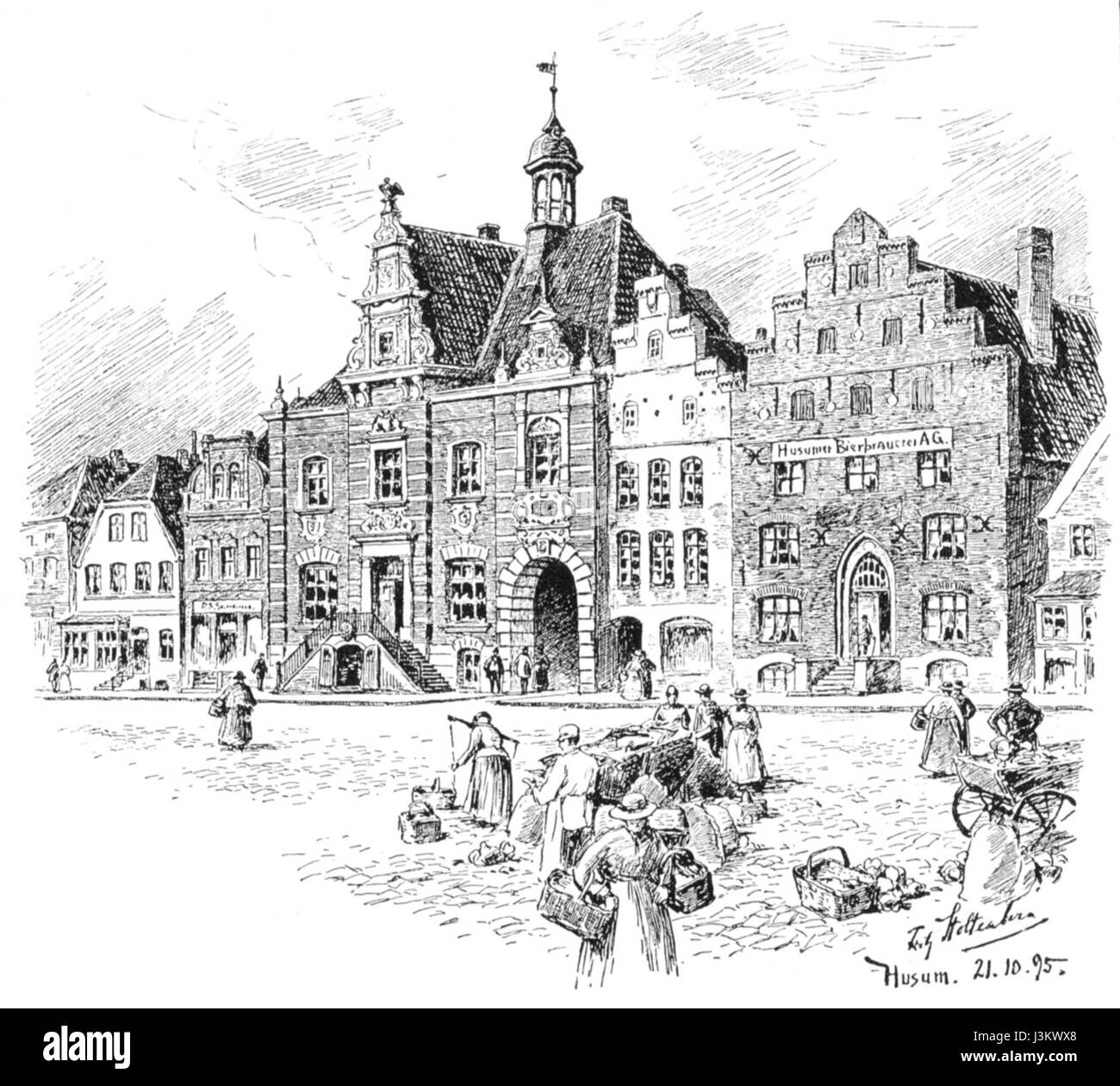 Husum map hi-res stock photography and images - Alamy