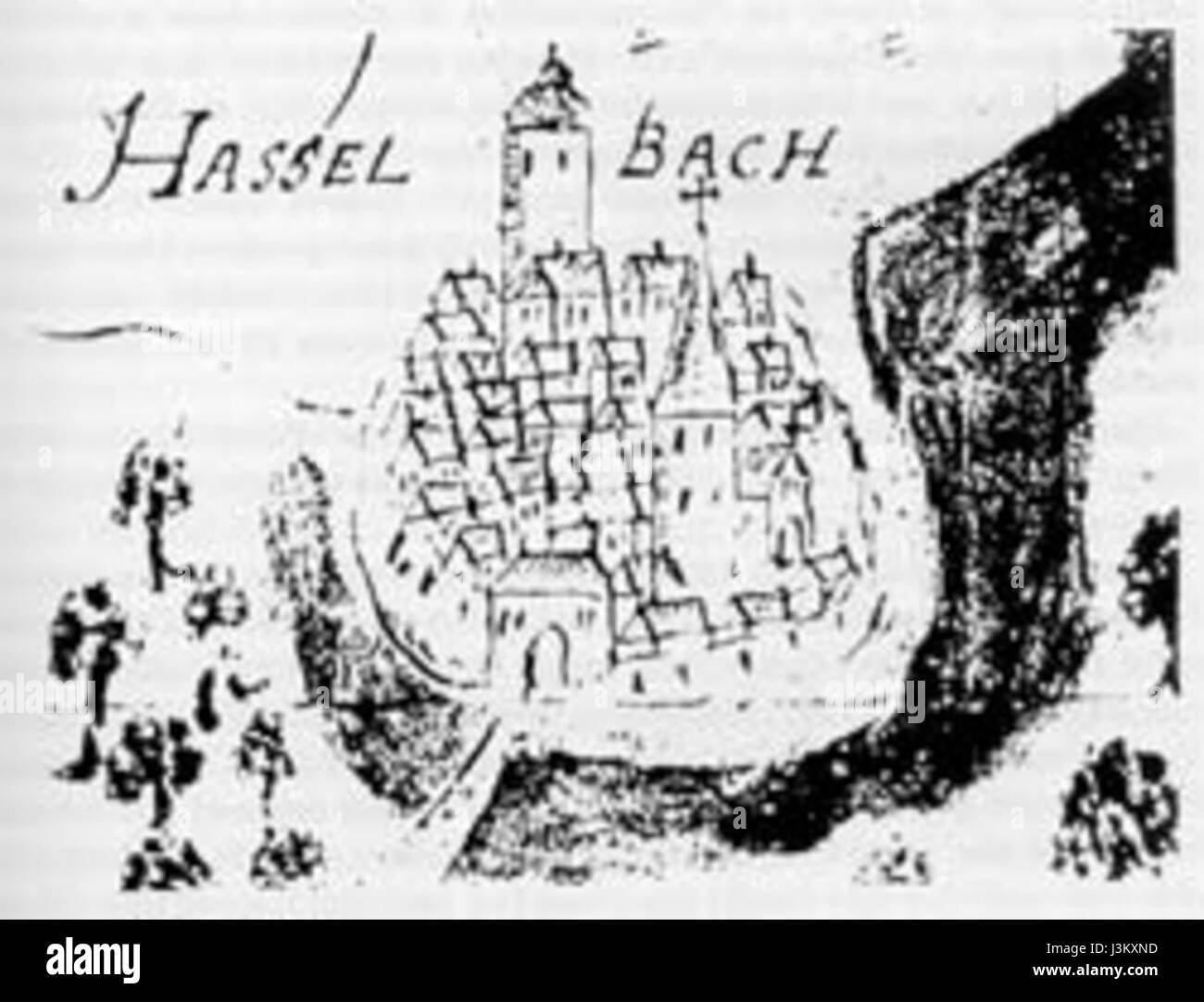 A drawing by Hasselbach, showcasing the artist's distinctive style ...