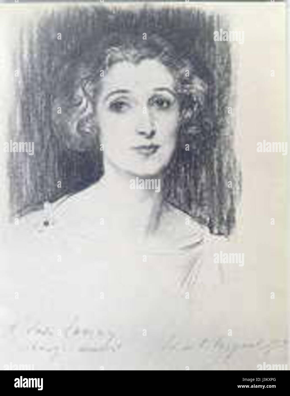 'Hazel' is a portrait painted by Sir John Lavery in 1923, depicting ...