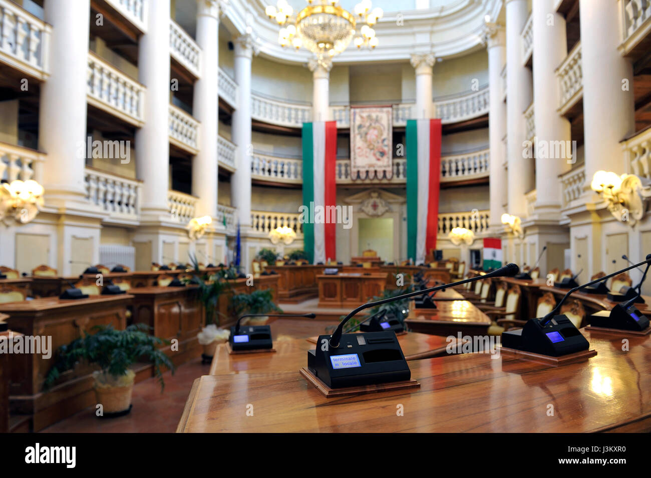 Tricolore room, Town hall, Sala del Tricolore, italian flag, comune ...