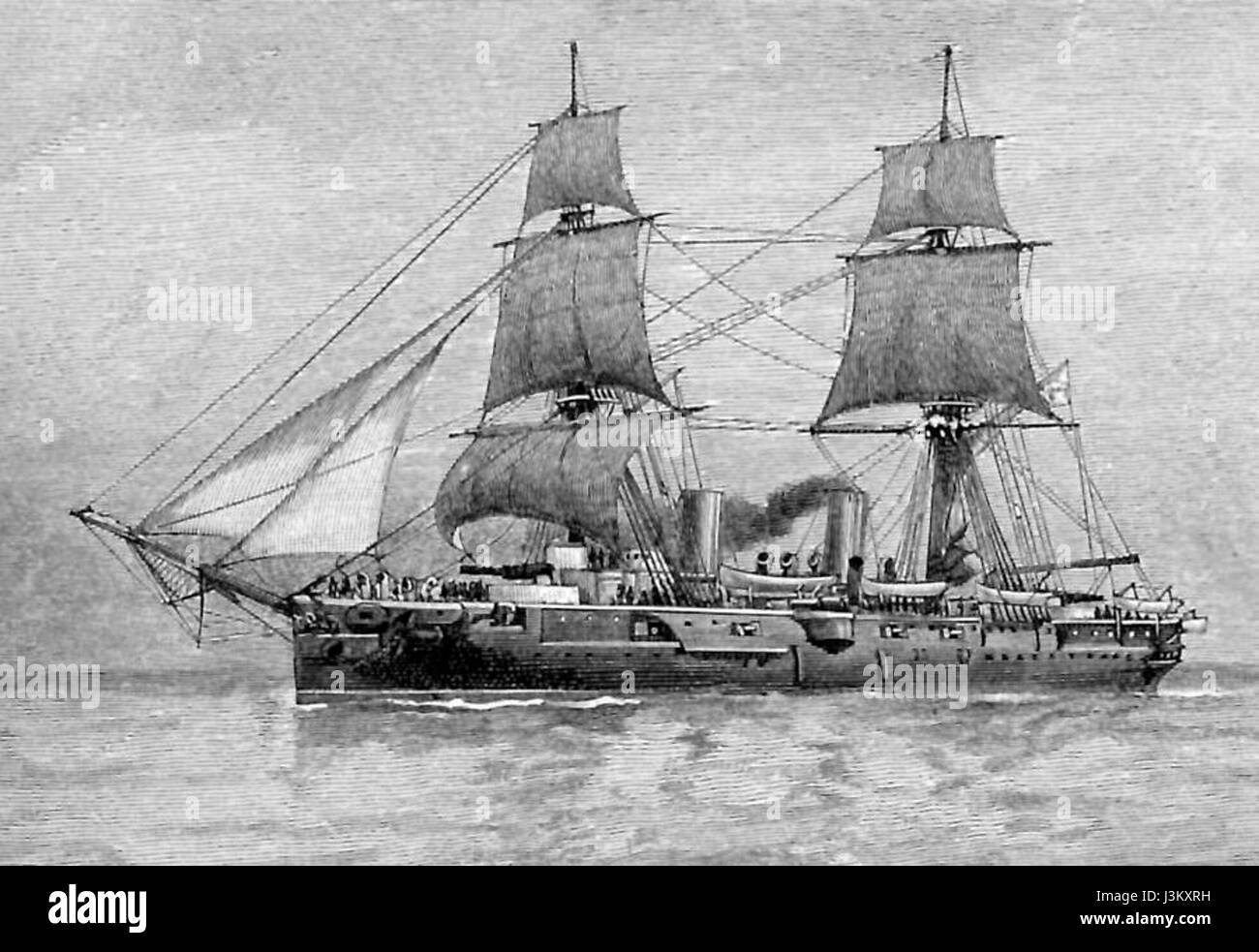 Hms warspite 1884 Stock Photo - Alamy