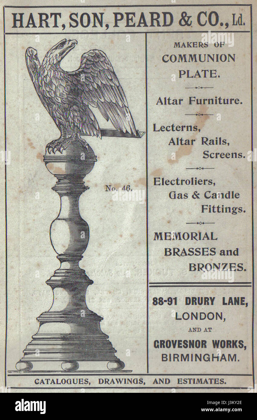 The advertisement for Hart, Son, Peard & Co Ltd. likely refers to a ...