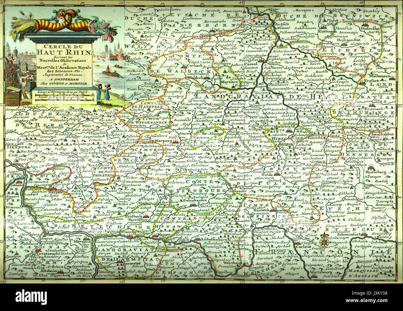 This map, created by Guillaume Delisle in 1720, depicts the region of ...