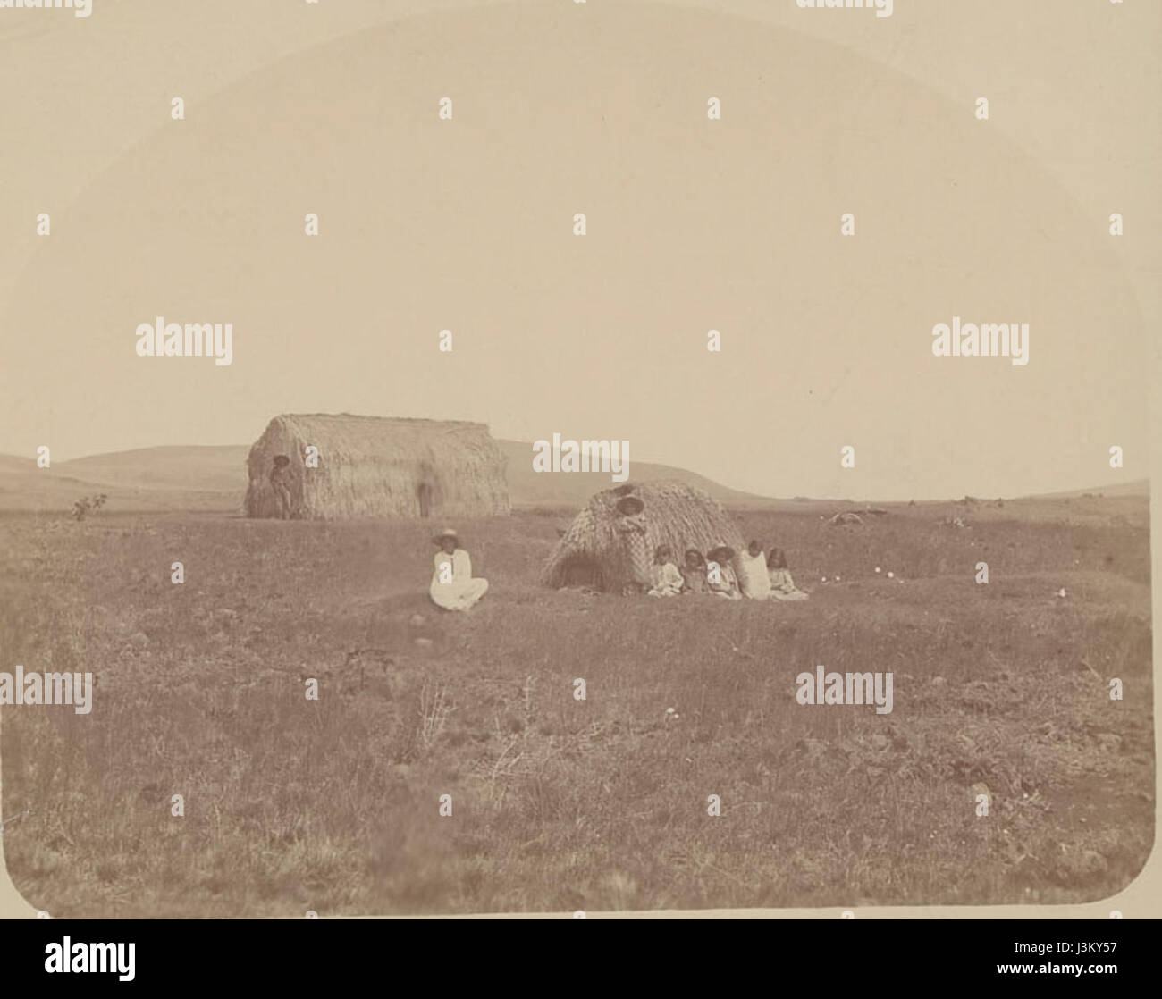 This image from 1886 depicts a group of people in costume standing ...