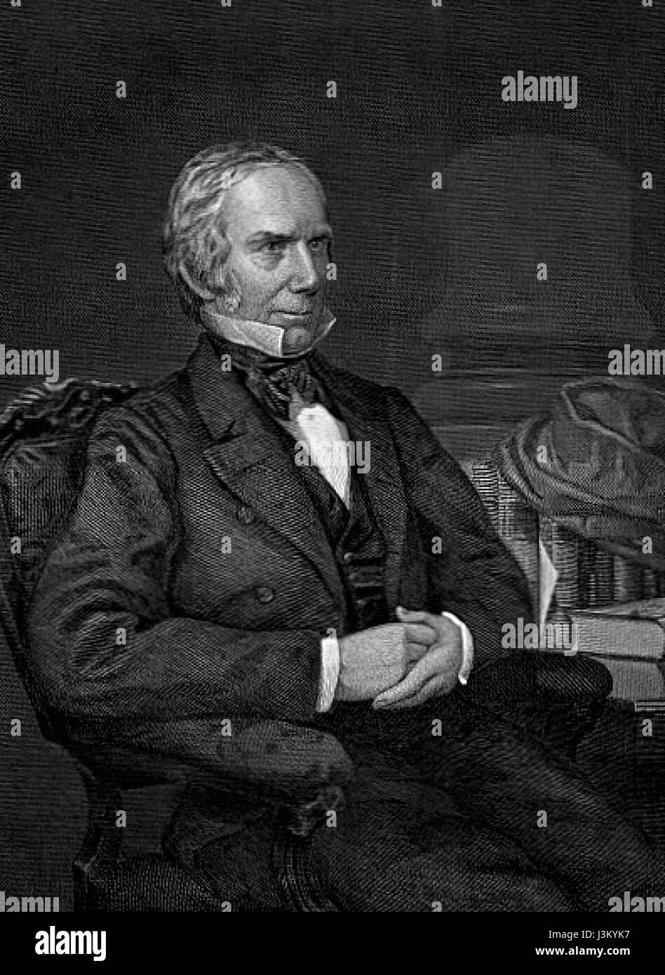 This portrait depicts Henry Clay, an influential American statesman and ...