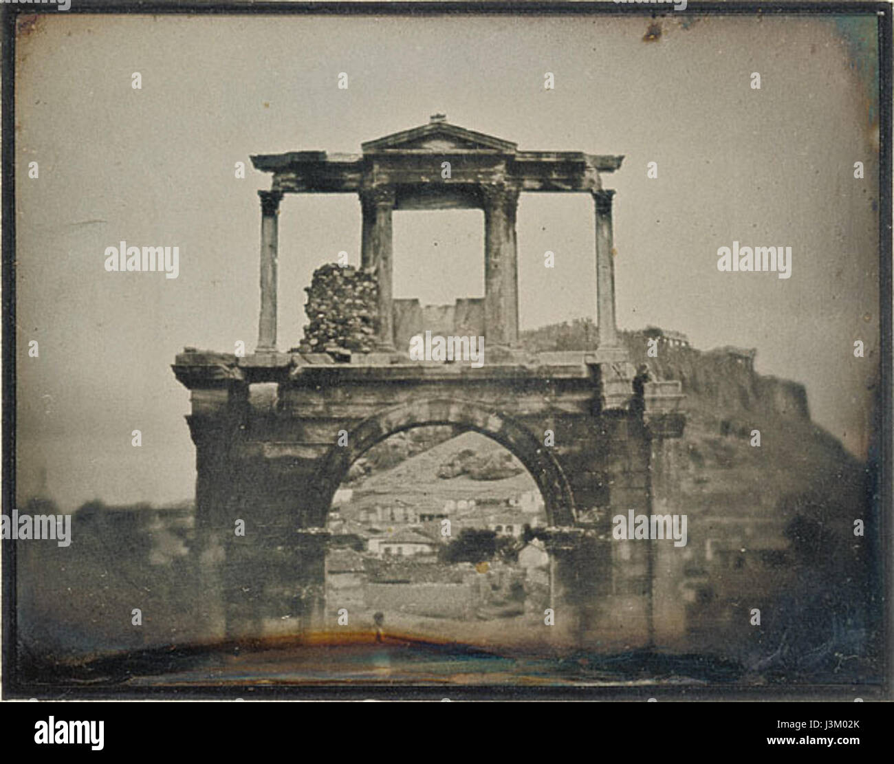 Hadrian's Arch in Athens, built in the 2nd century AD, is a monumental ...