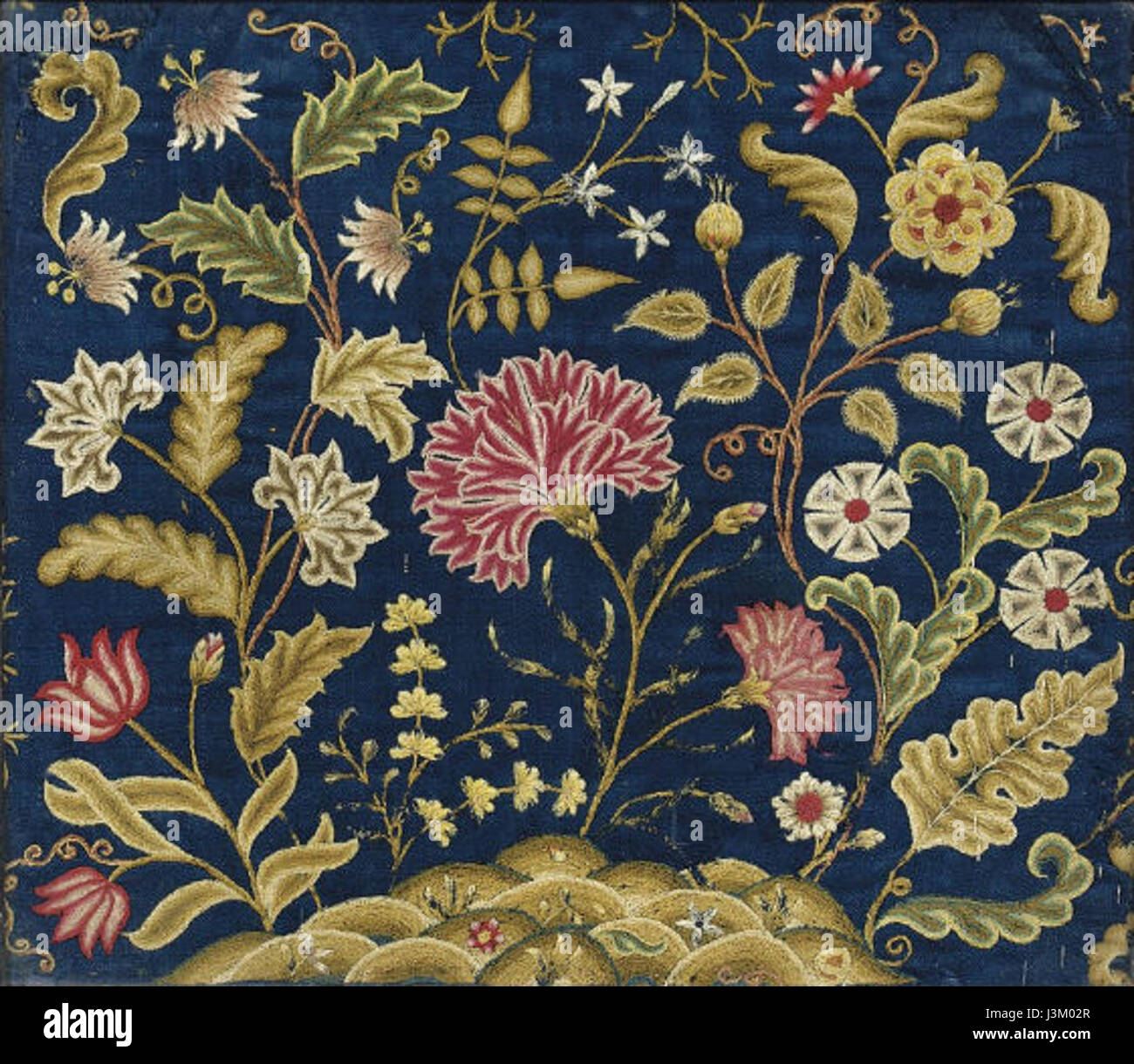 This Georgian embroidered panel is a traditional piece of art ...