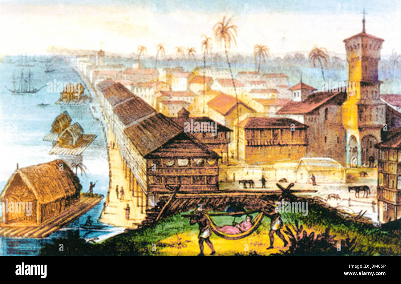 This refers to an event or image of Guayaquil, Ecuador, in 1846 ...