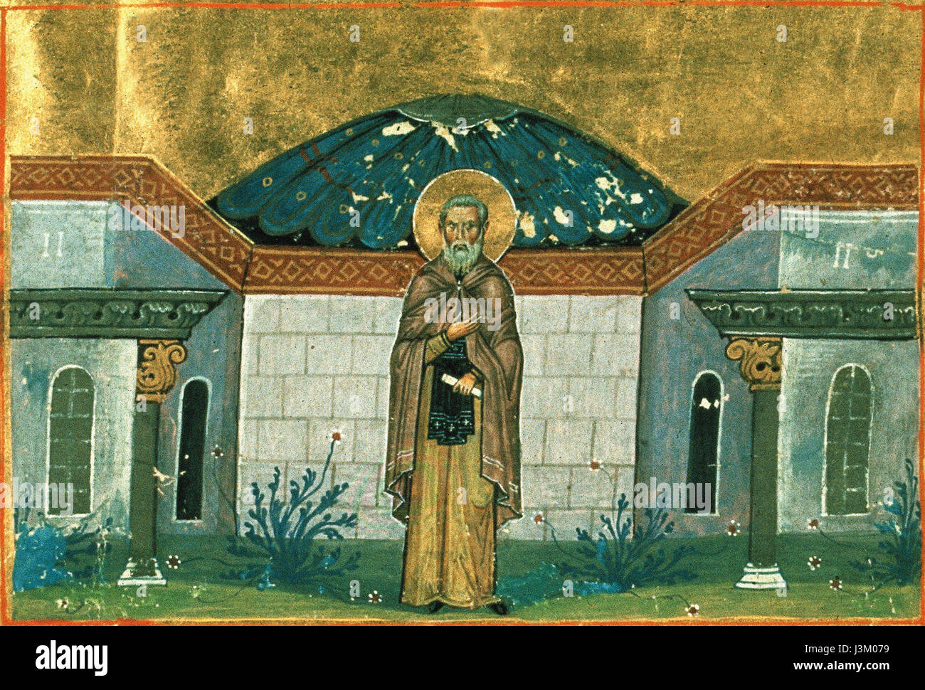 Gregory Decapolites the Righteous (Menologion of Basil II Stock Photo ...