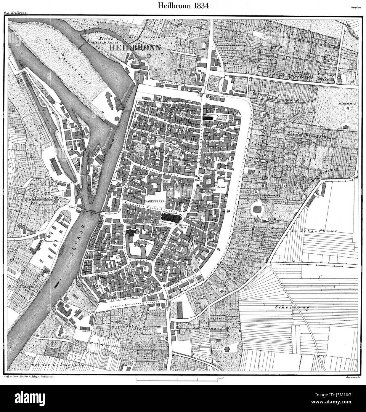 Map of heilbronn hi-res stock photography and images - Alamy