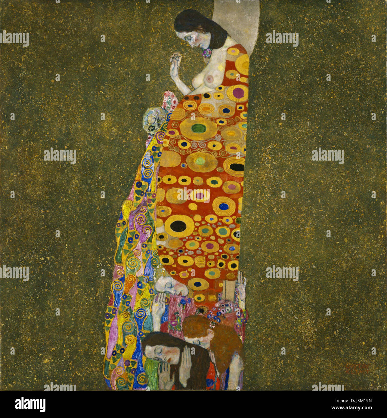 Hope2 is a work of art by Gustav Klimt, created as part of his ...
